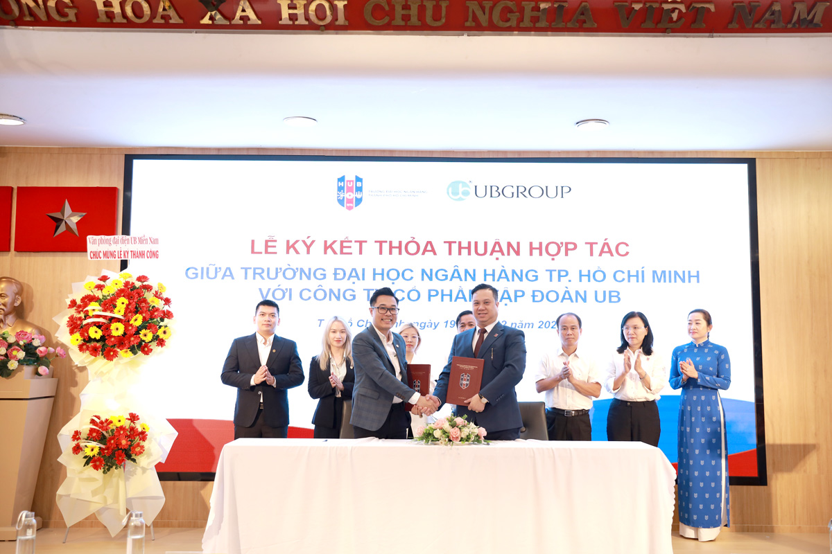 UB GROUP ký thoả thuận hợp tác cùng Trường Đại học Ngân hàng TP. Hồ Chí Minh - UB GROUP JOINT ...